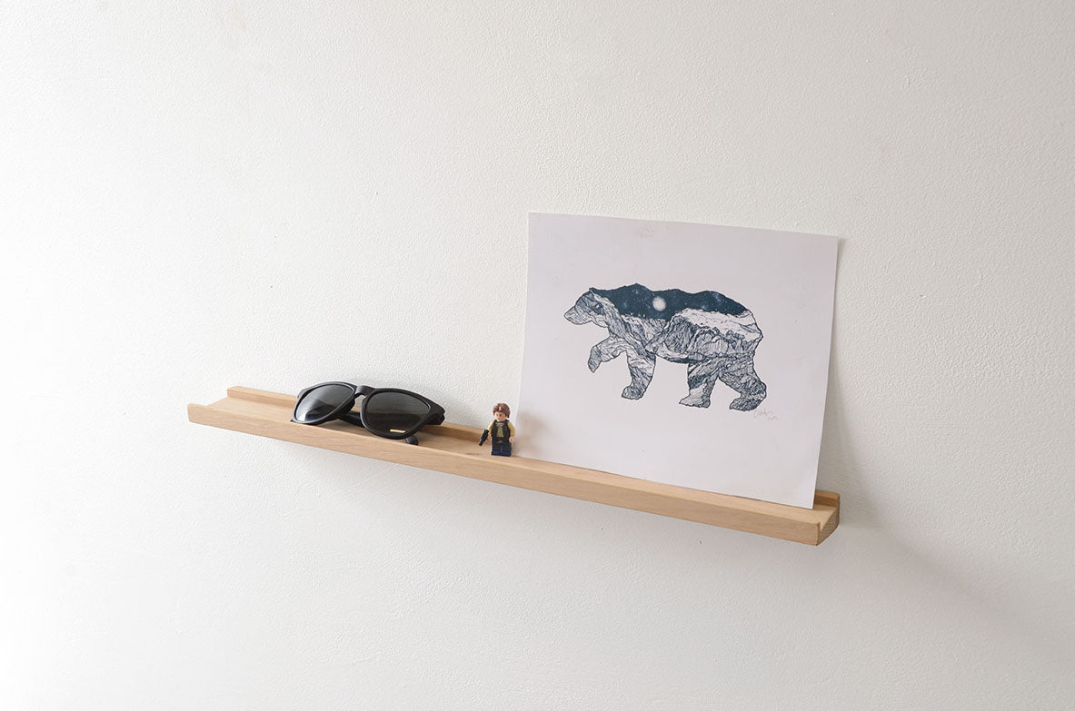 Narrow Floating Oak Shelf – Utology Designs